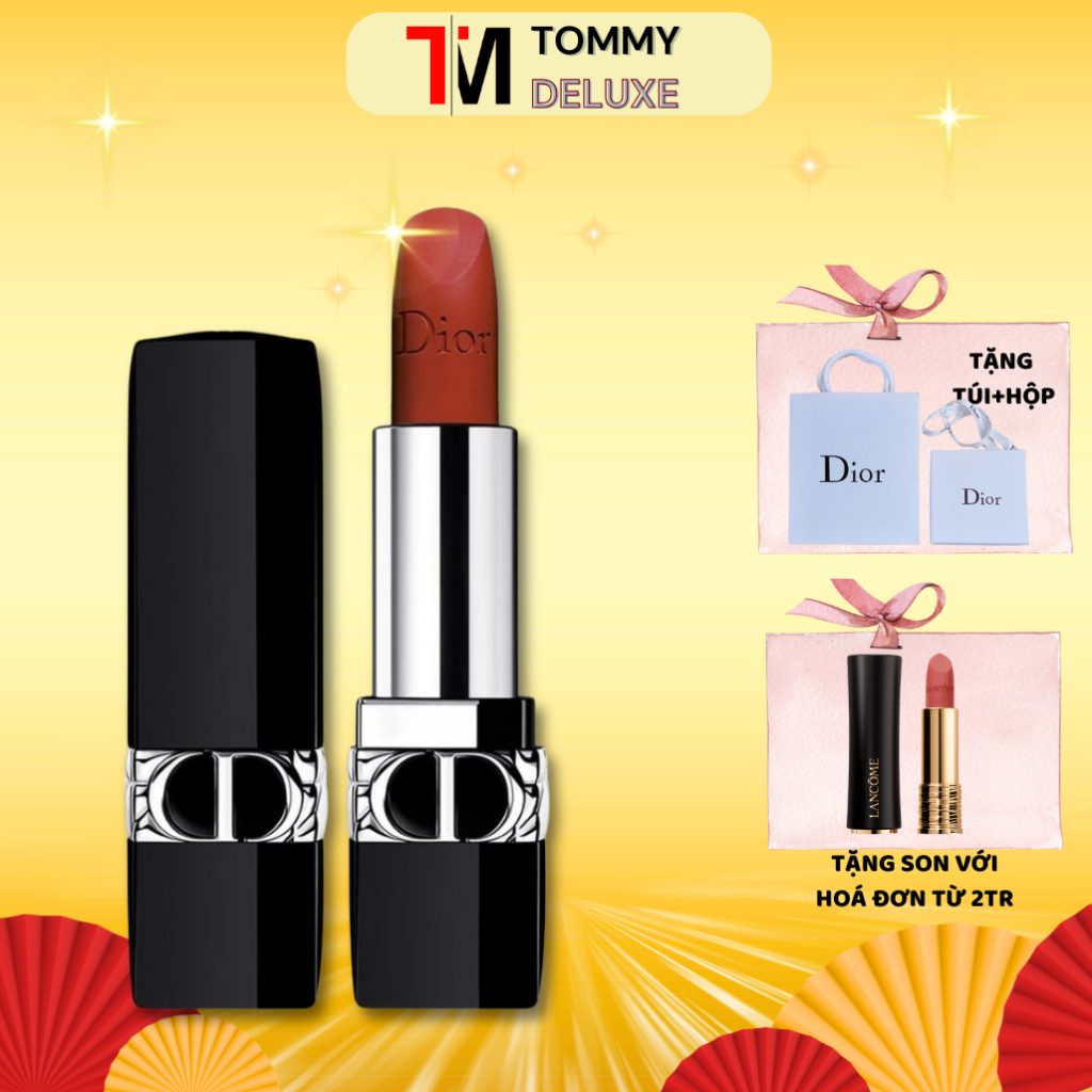 Son Dior Matte 951 Cabaret Đỏ Đất Siêu Xinh Cực Kì Mềm Môi Lên Màu ...