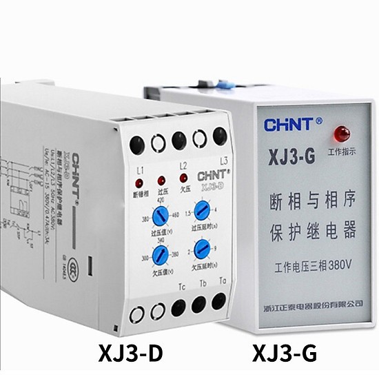Rơ Le Bảo Vệ Điện Áp 3 Pha, Chống Mất Pha Chint XJ-D và XJ3-G | Shopee Việt Nam