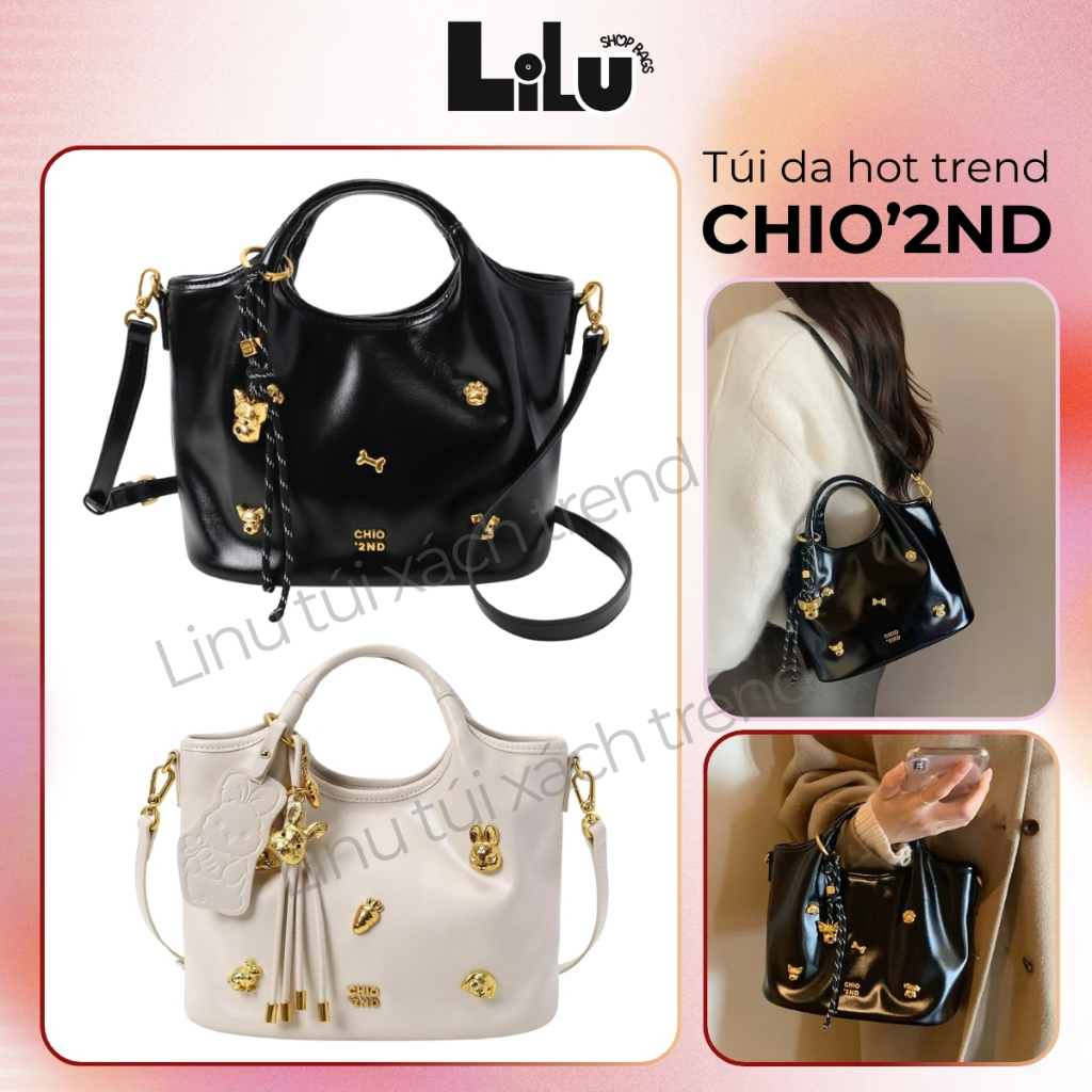 Túi Chio'2nd size25 túi da mềm xách nữ đeo vai, túi kẹp nách nữ, túi đeo chéo, đeo vai, cầm tay ...