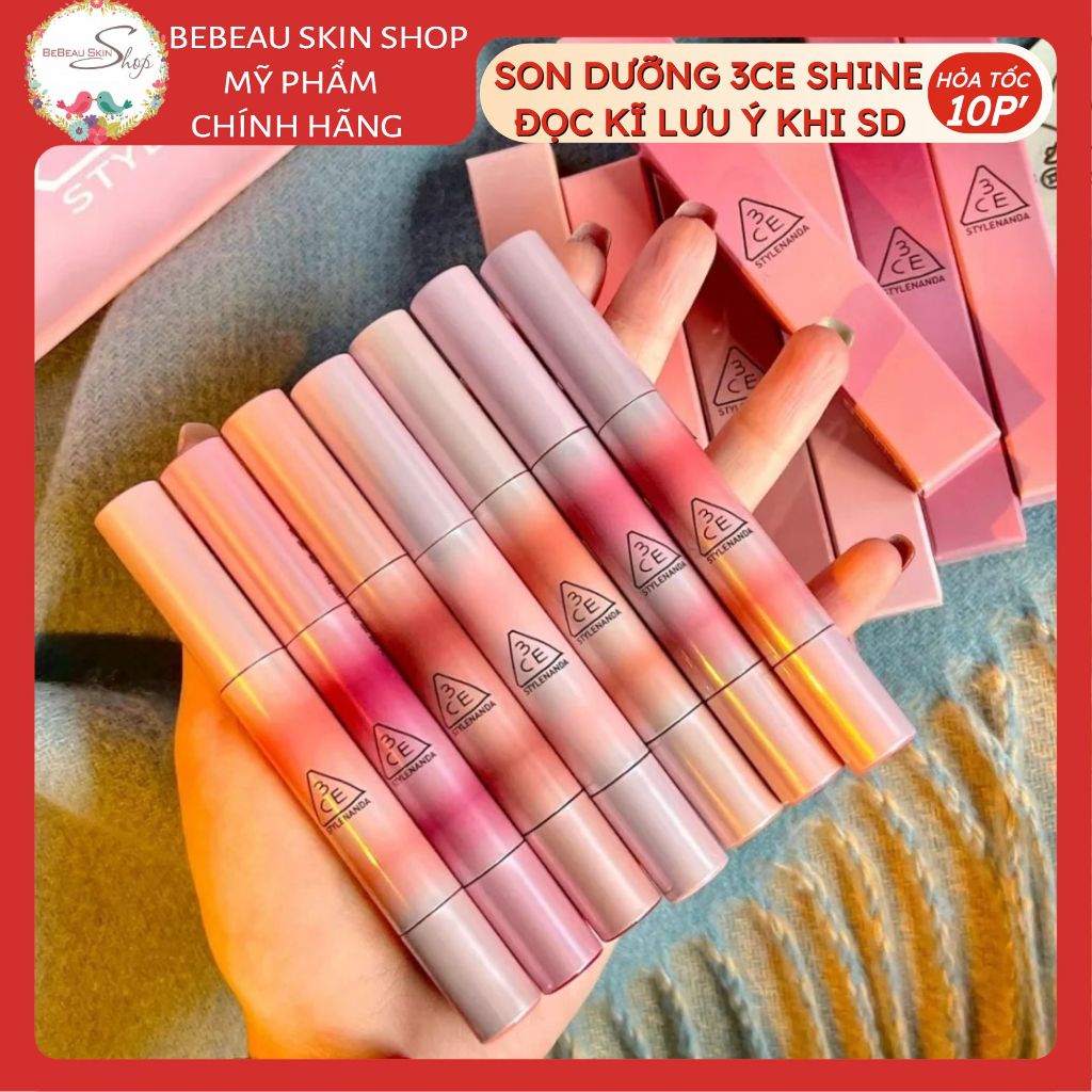 Son Dưỡng 3CE SHINE REFLECTOR Có Màu Nectar Coldest Softest Lilac Galze ...