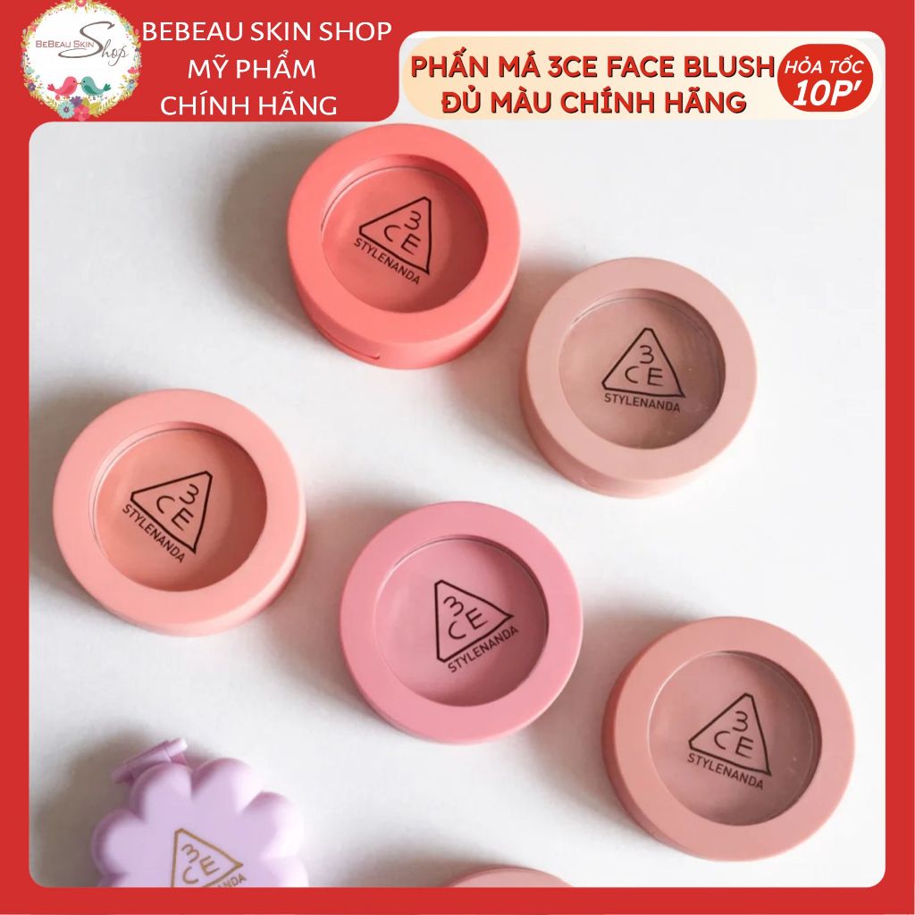 Phấn Má Hồng 3CE Face Blush Delectable Fools In Love Mono Pink Rose ...