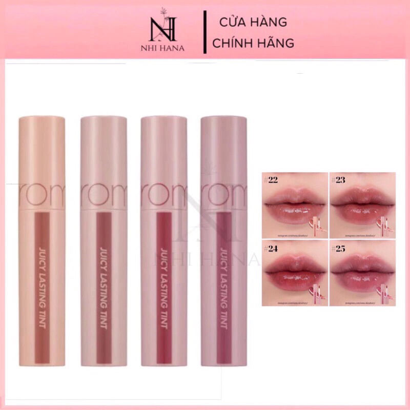 [ CHÍNH HÃNG ROMAND 22-23-24-25 ] Son Tint Lì ROMAND JUICY LASTING TINT ...