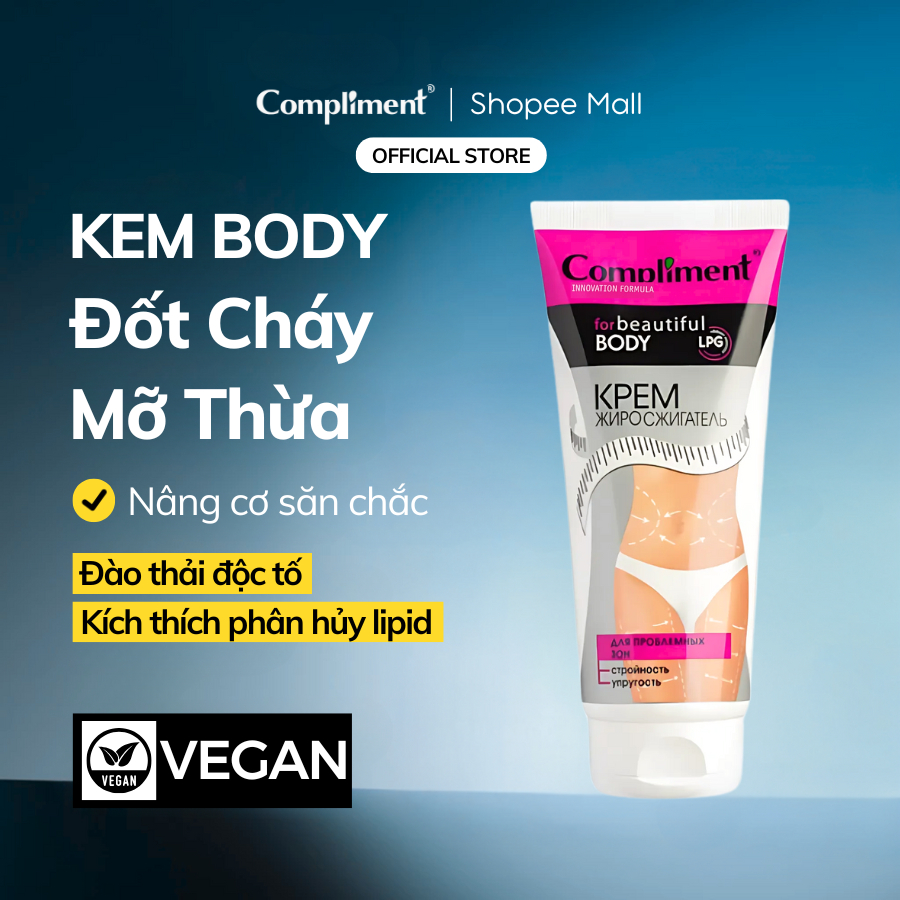 Kem Dưỡng Thon Gọn Body Compliment Giảm Mỡ, Săn Chắc Da, Chống Sần Vỏ Cam Bộ Đôi 200ml | Shopee ...