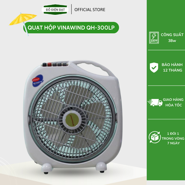 [Hỏa Tốc] Quạt tản, Quạt hộp điện cơ thống nhất QH350-LP và QH300-LP Có rơle đổ tự ngắt, Bảo ...