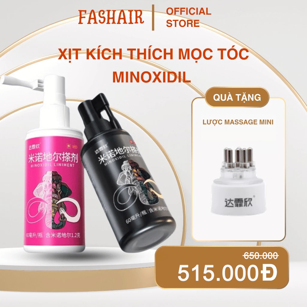 Xịt Mọc Tóc Fashair Minoxidil 2% và 5% - Kích Mọc Tóc Cho Nam & Nữ ...