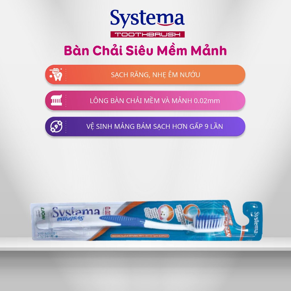Bàn Chải Đánh Răng Systema Active Clean - Siêu Mềm Mảnh | Shopee Việt Nam