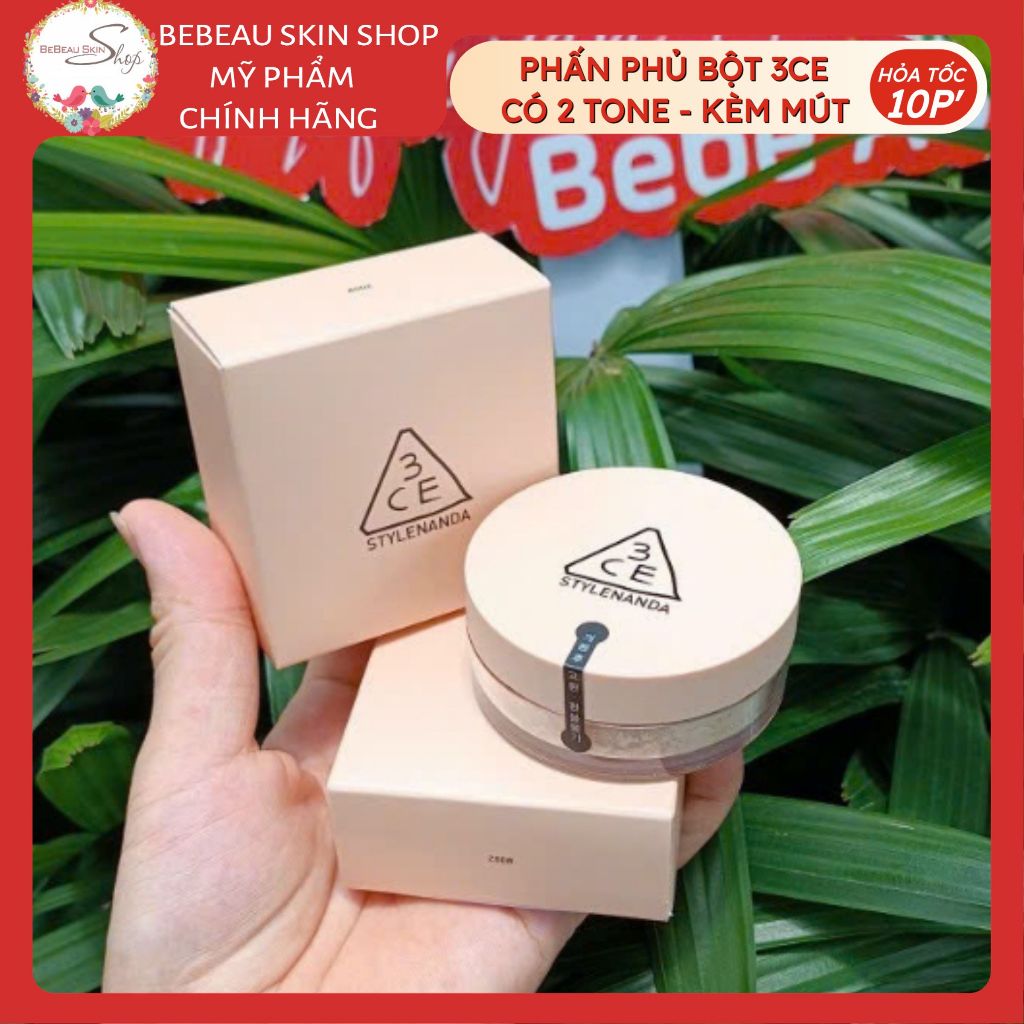 PHẤN PHỦ BỘT 3CE STYLENANDA NATURAL FINISH LOOSE POWDER KIỀM DẦU - HỘP ...
