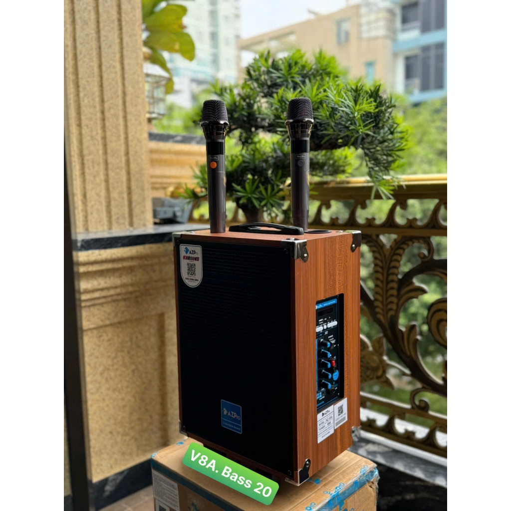 Loa kéo Karaoke AZPro AZ V8A , V9A , V10A , V12A - Tặng kèm 2 micro ...
