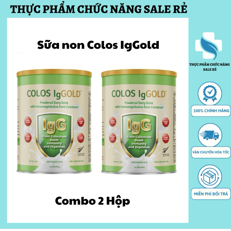 Combo 2 lon sữa non COLOS IG GOLD tặng kèm 2 ly lắc hộp 450g từ New ...