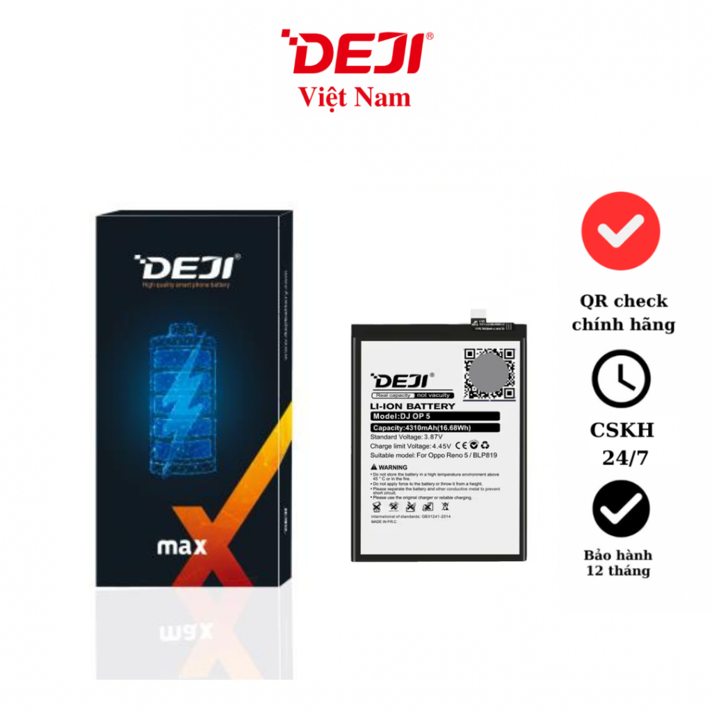 Pin Deji Oppo A38 / A58 / A18 (4880mAh) | BLPA19 | Shopee Việt Nam