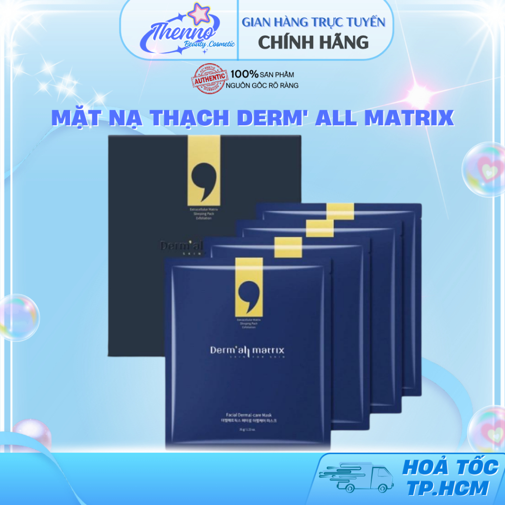 Hộp 4 Miếng Mặt Nạ Thạch Nâng Cơ Derm-All Matrix Facial Dermal Care ...
