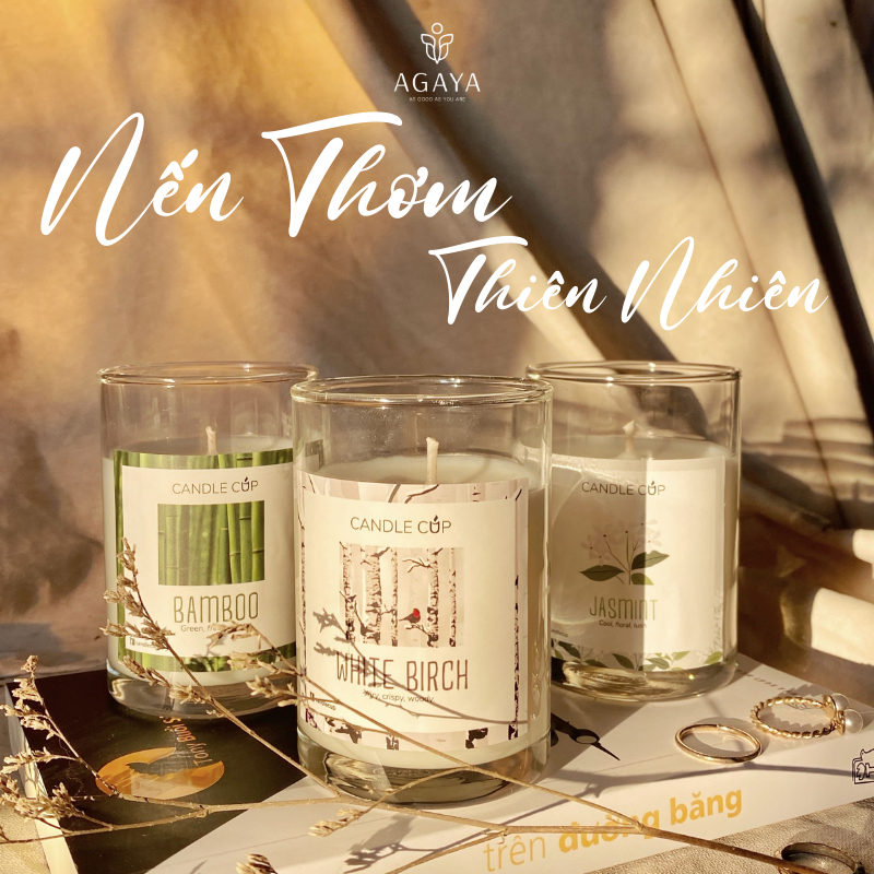 Nến Thơm AGAYA Nến Thơm Quà Tặng Sinh Nhật Tinh Dầu Thiên Nhiên Thơm ...