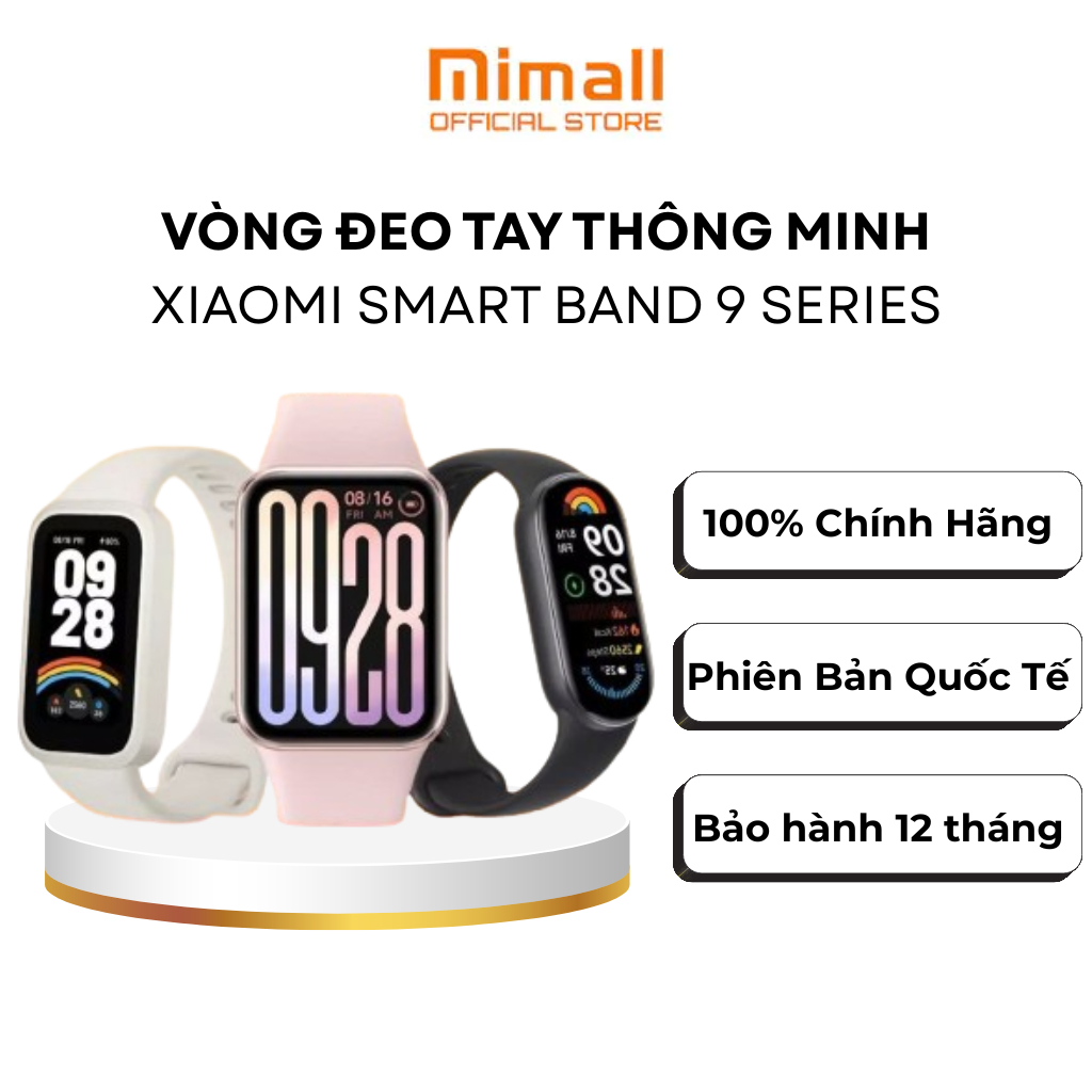 Vòng Đeo Tay Thông Minh Xiaomi Mi Band 9, Band 9 Active, Band 9 Pro ...