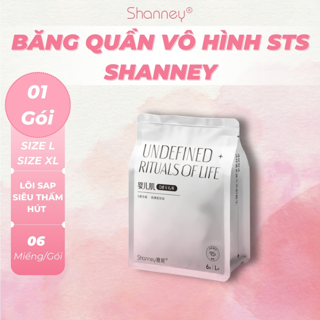 Băng vệ sinh quần tinh chất tơ tằm STS Ultra Thin Shanney ép xung không ...