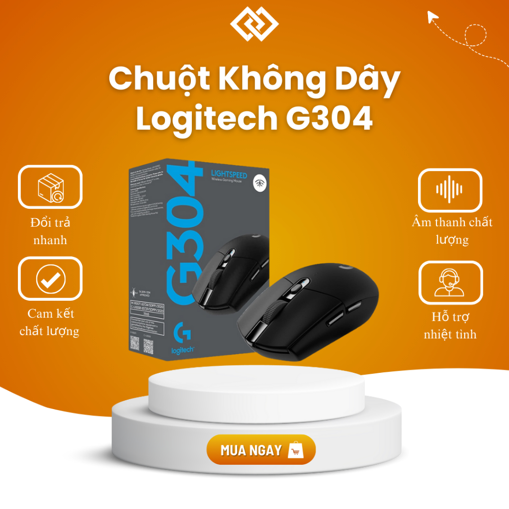 Chuột Không Dây Logtech G304 Thế Hệ Mới Kết Nối Đầu Thu USB Nhẹ 6 Nút ...