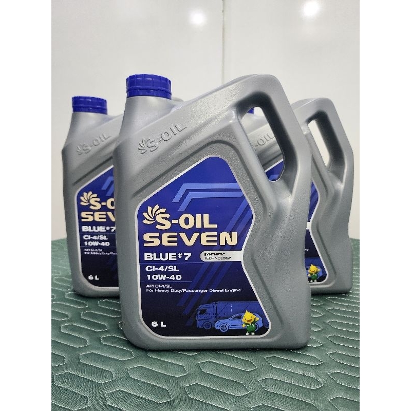 NHỚT ĐỘNG CƠ SUV, CUV, MPV, PICKUP - S-OIL 7 BLUE #7 CI-4/SL 10W40 (6L) - NHẬP KHẨU 100% HÀN ...