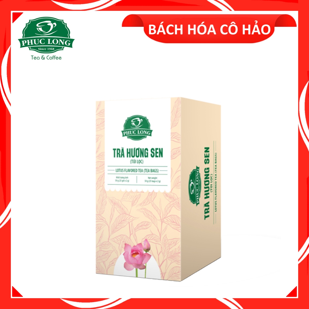 TRÀ HƯƠNG SEN TÚI LỌC LOTUS TEA BAG PHÚC LONG | Shopee Việt Nam