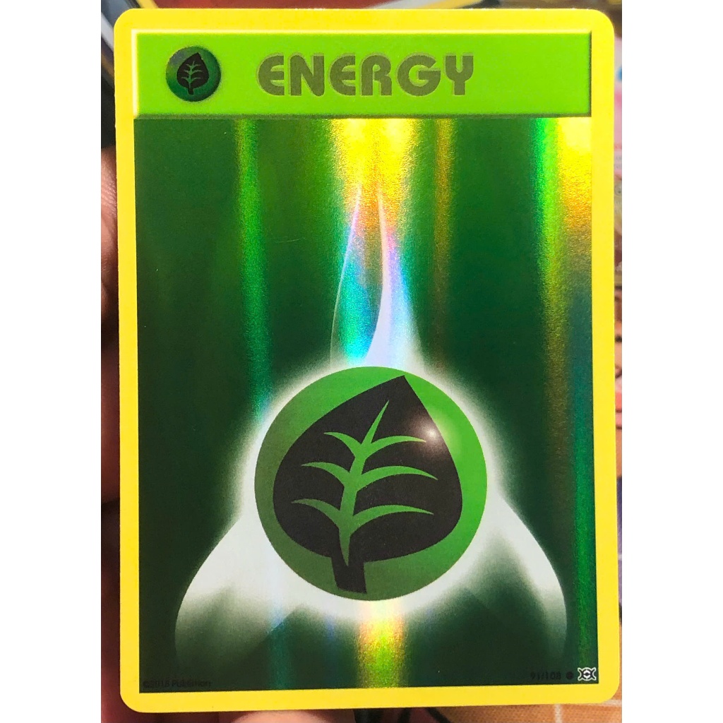 [KW2 Pokemon] [EN] Thẻ Basic Leaf Energy Cổ - Holo Rare | Shopee Việt Nam