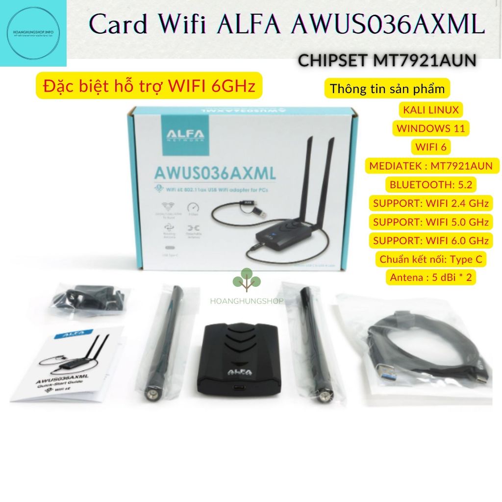 Card Wifi ALFA hỗ trợ Kali Linux Pentest Hàng chính hãng | Shopee Việt Nam