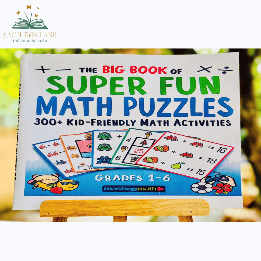 Sách - The big book of super fun Math Puzzles | Shopee Việt Nam
