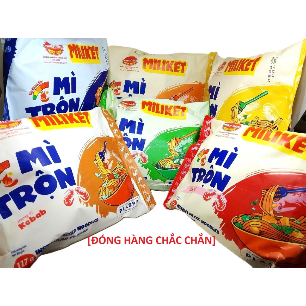 (Set 2 gói) Mì trộn MILIKET tê cay các vị | Shopee Việt Nam