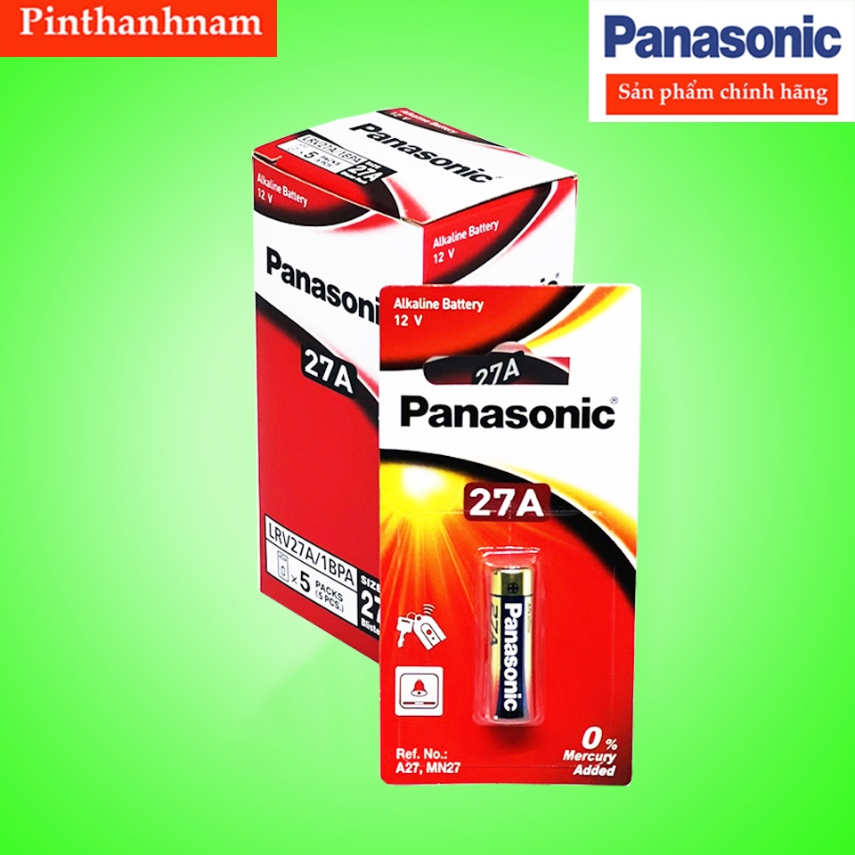 Pin A27 Panasonic 12v alkaline chính hãng thay pin cửa cuốn | Shopee ...