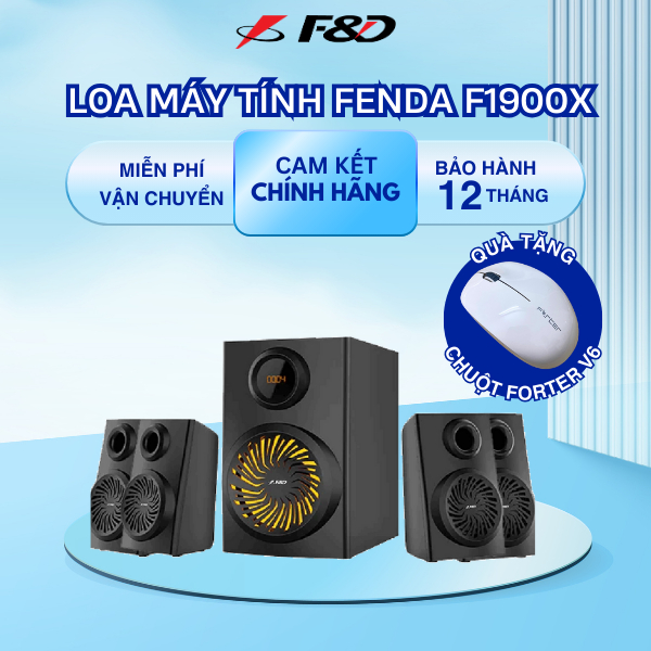 LOA MÁY TÍNH BLUETOOTH FENDA F1900X/4.1 (FM/USB/Bluetooth/Điều khiển ...