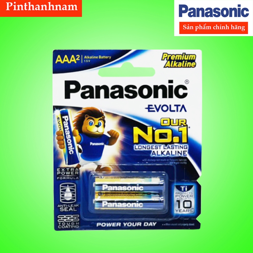 Pin AAA Panasonic Evolta cao cấp LR03EG-2B Vỉ 2 Viên Chính Hãng | Shopee Việt Nam