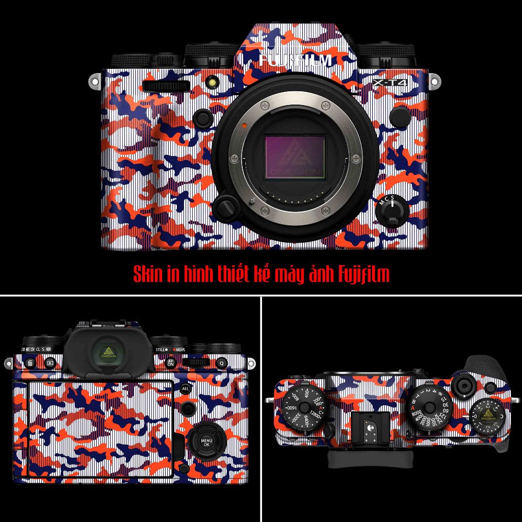 Miếng Dán Skin 3M Camo Máy Ảnh Fujifilm XE,XA,XT,XS,GFX,XPro,XH1,XH2 ...