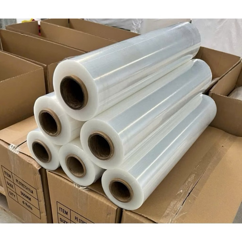 Màng PE - Khổ 25cm - 1.4kg/cuộn, Khổ 50cm - 2.7kg/1 cuộn - Màng co PE trong suốt - Cuộn màng bọc ...