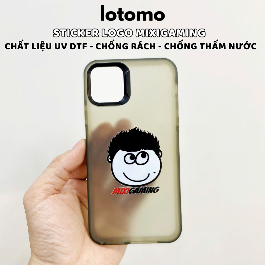 Sticker Logo Mixigaming Rộng 5CM LOTOMO Chất Liệu UV DTF, Dán Điện ...
