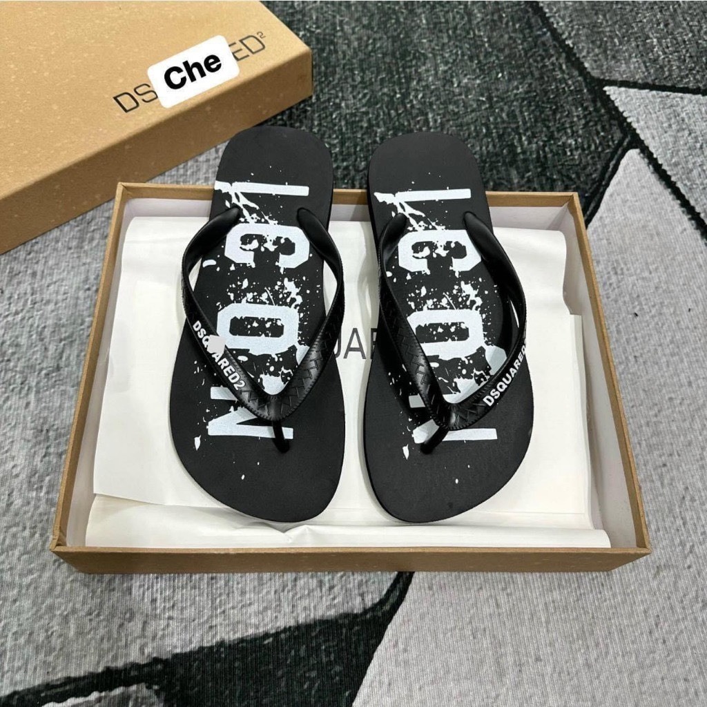 Dép tông nam nữ DSQ2 - ICON - G đế cao su ép xốp 2 lớp dập nổi hoạ tiết ...