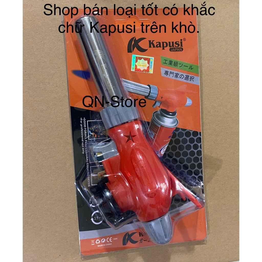 Đèn khò gas hình cánh én hãng Kapusi JAPAN, khò ga mini tự động đánh lửa an toàn | Shopee Việt Nam