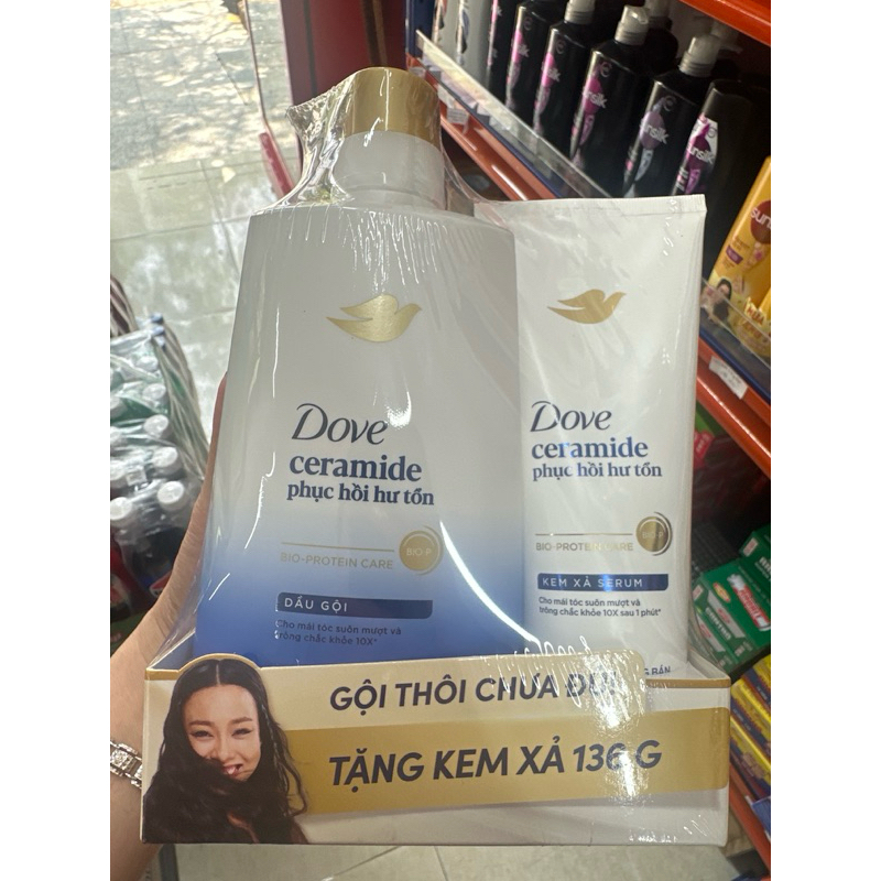 Dầu gội Dove phục hồi 640g tặng tuýp xả 136g | Shopee Việt Nam