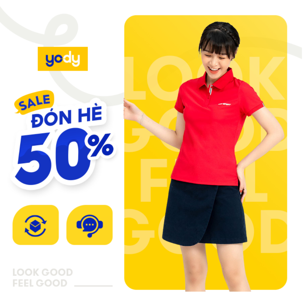 [Sale 20%] Áo polo thể thao nữ Yody phối nẹp cổ năng động co giãn thoải ...