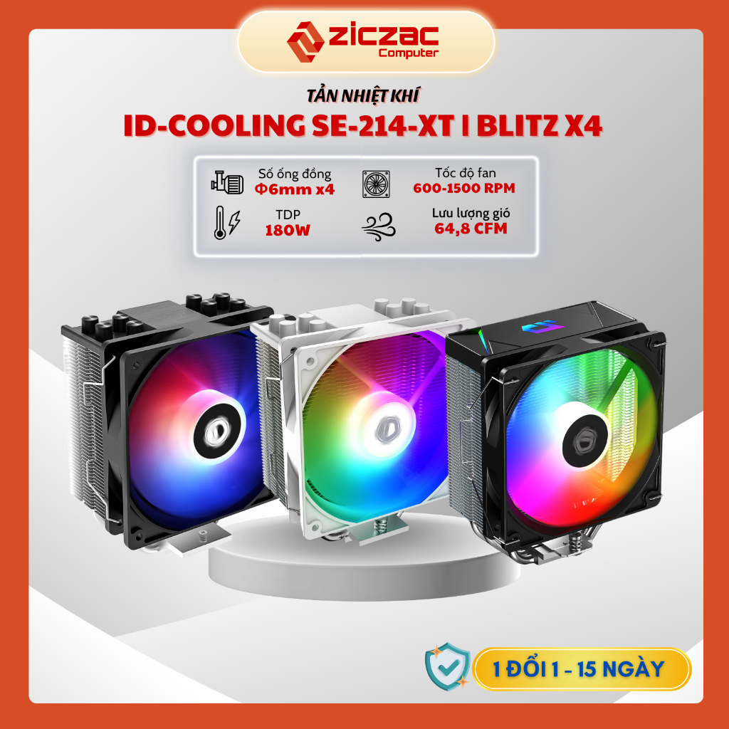 Tản nhiệt khí ID-Cooling SE-214-XT ARGB | Blitz X4 led RGB cho CPU ...