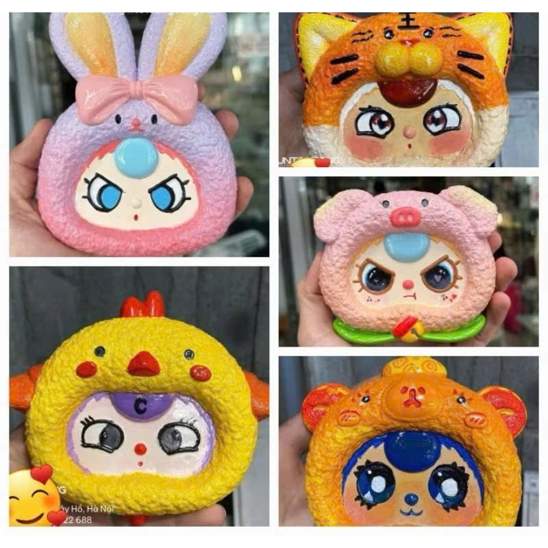 Tượng thạch cao trắng tô màu bé ba baby three bb3 bé 3 secret mắt nước mắt rưng | Shopee Việt Nam