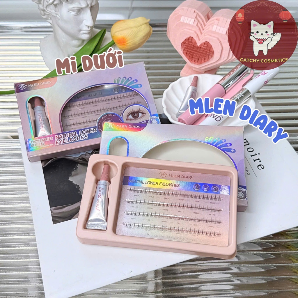 [MLEN DIARY] Mi Dưới MLEN DIARY, Mi Cụm Gân Trong Mềm Mại Tổng Hợp, Tái ...