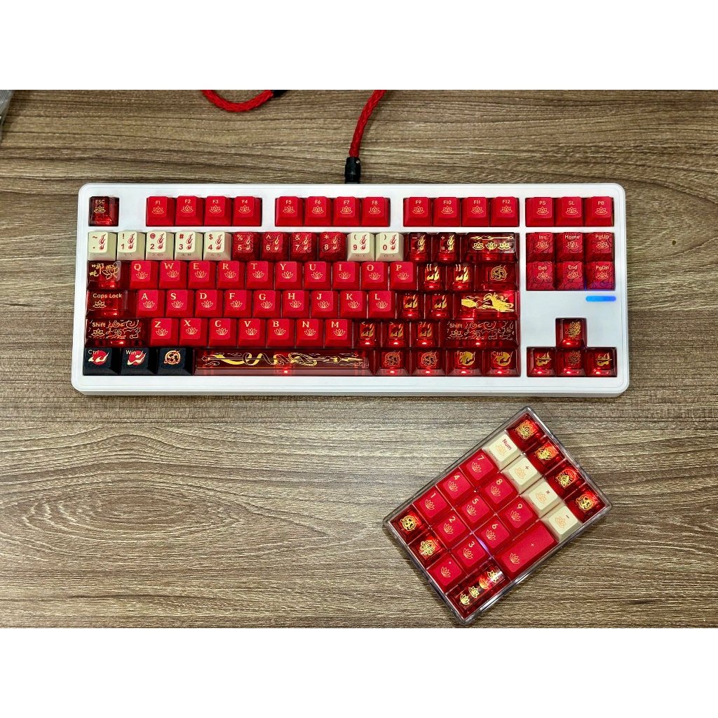 Keycap Natra Pdt Pbt Dyesub kết hợp Pc xuyên led 182 nút chất liệu cao ...