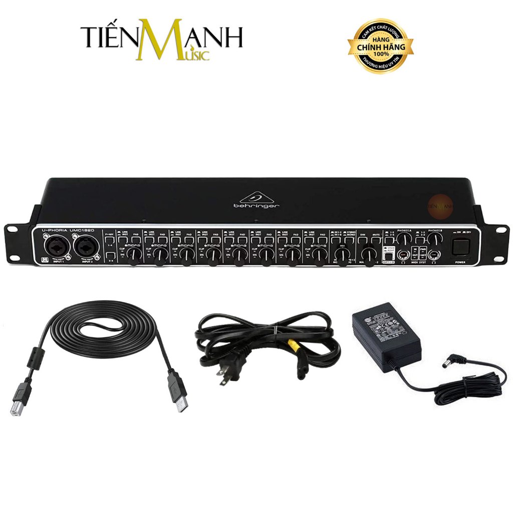 [Chính Hãng] Soundcard Behringer U-Phoria UMC1820 Bộ Thu Âm Livestream ...