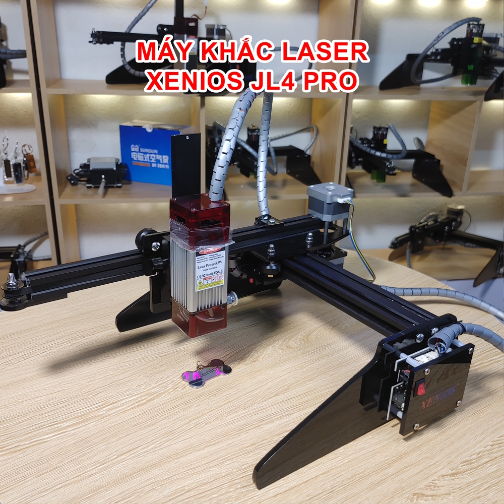 Máy Khắc Laser Mini Xenios JL4 PRO 40W Điều Khiển Không Dây Qua Điện ...