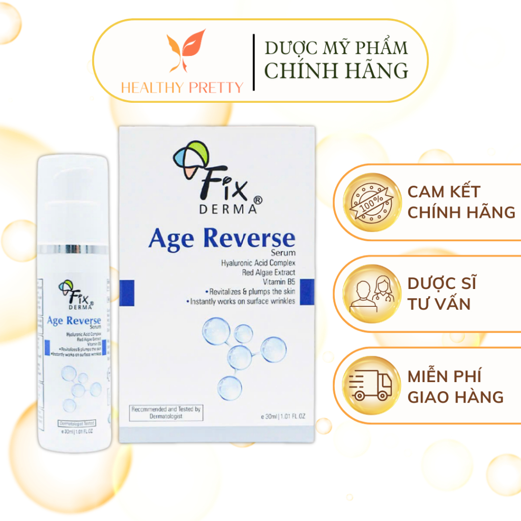 [FIXDERMA] Serum giảm nếp nhăn - Fixderma Age Reverse Serum 30ml ...