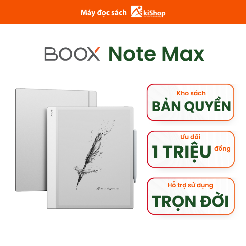 Máy đọc sách Boox Note Max 13 inch Chính hãng Akishop | Shopee Việt Nam