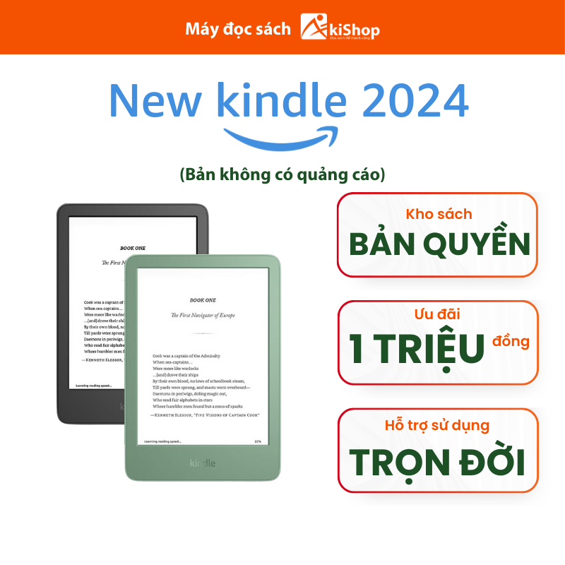 Máy đọc sách New Kindle 2024 - Kindle Basic (16Gb) Không quảng cáo ...
