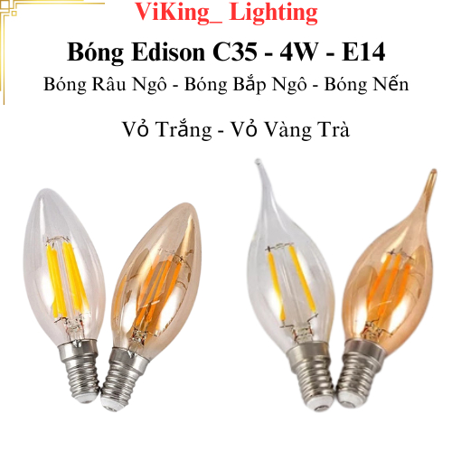 Bóng Đèn Led Edison C35 4W E14 Bóng Bắp Ngô Bóng Râu Ngô Bóng Quả Nhót ...