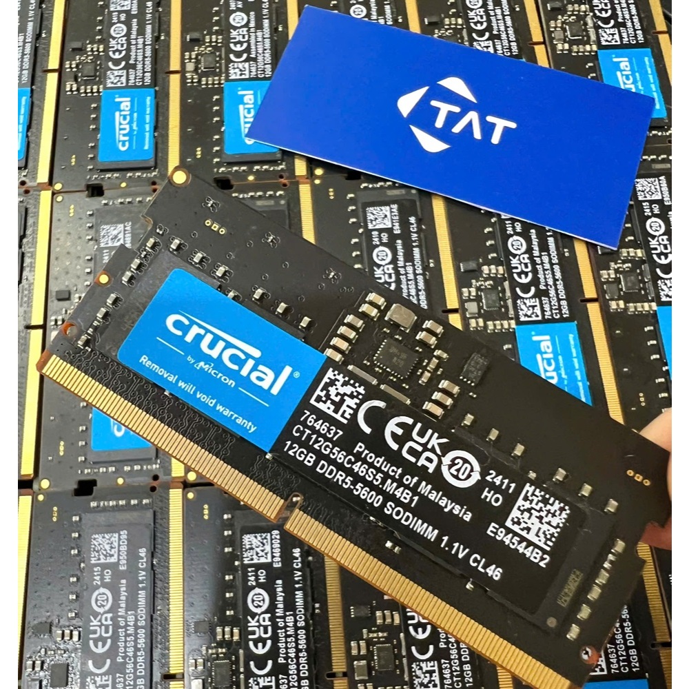 Ram Laptop DDR5 12GB 5600 4800 Crucial Ramaxel chính hãng - Bảo hành 3 ...