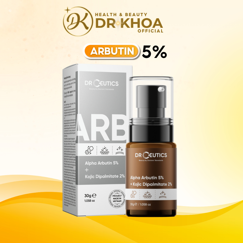 Serum DrCeutics 5% Alpha Arbutin Dưỡng Da Trắng Sáng Da Mờ Nám (30g) | Shopee Việt Nam