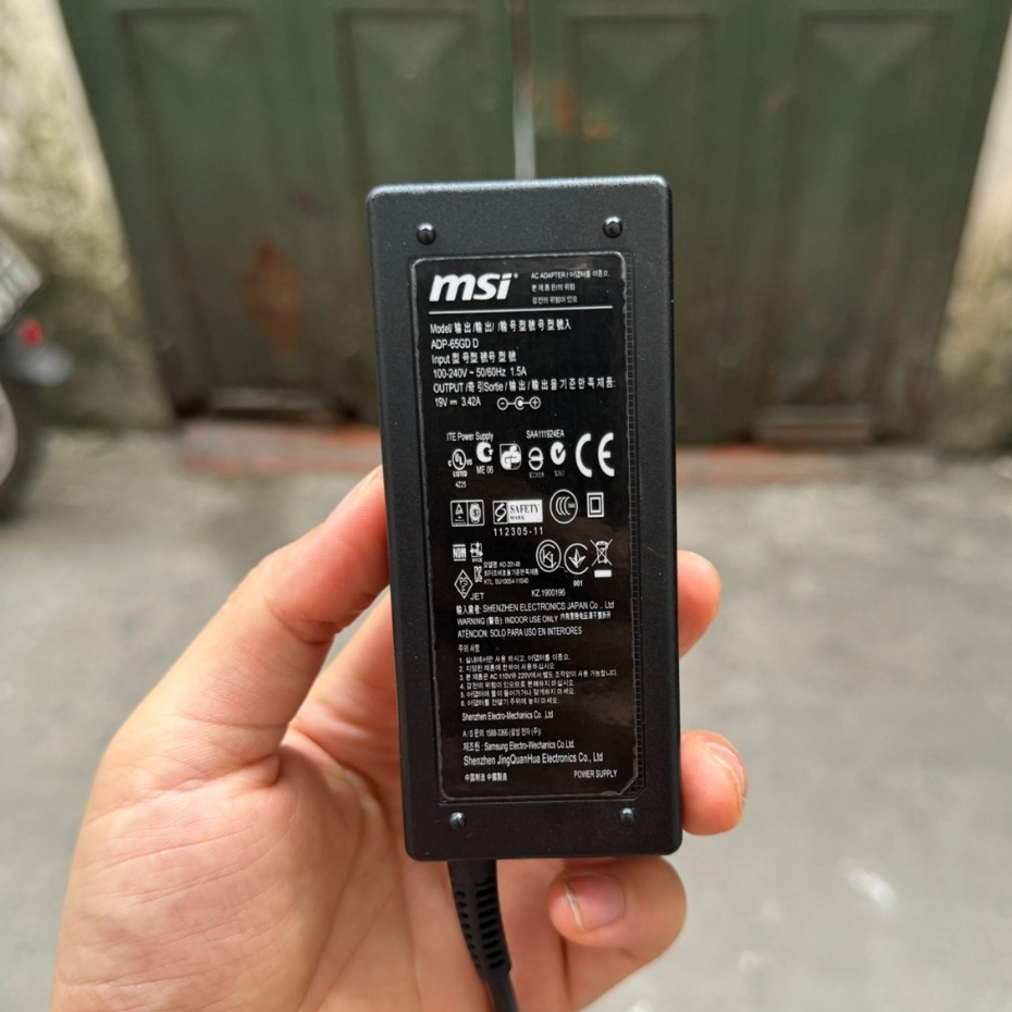 Sạc pin cho laptop MSI 19V 3.42A 65w 4.5x3.0mm | Shopee Việt Nam