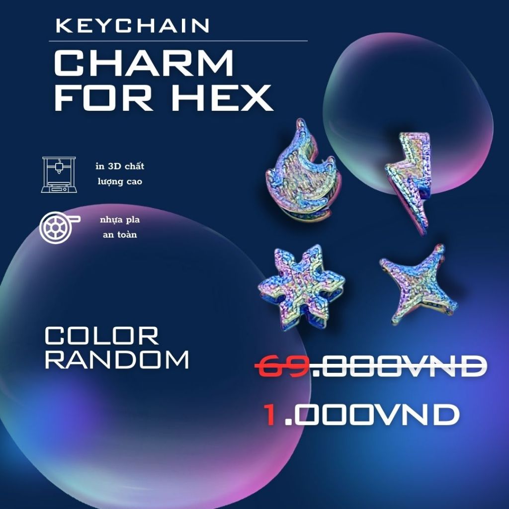 [SET CHARM] Lẻ Hoặc Bộ 3 Charm HEX Ngẫu Nhiên - Dành Riêng Cho ...