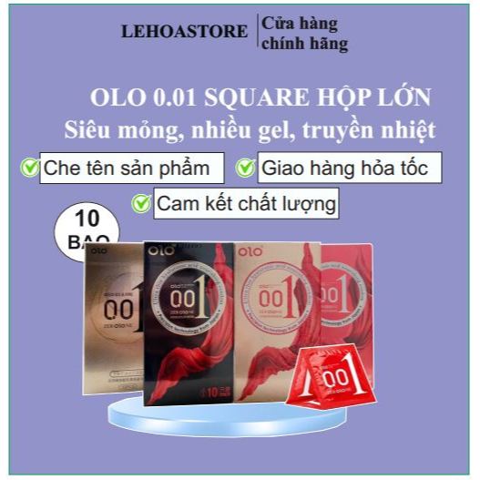 Combo bao cao su OLO 001 siêu mỏng, gân gai, kéo dài, nóng lạnh | Shopee Việt Nam